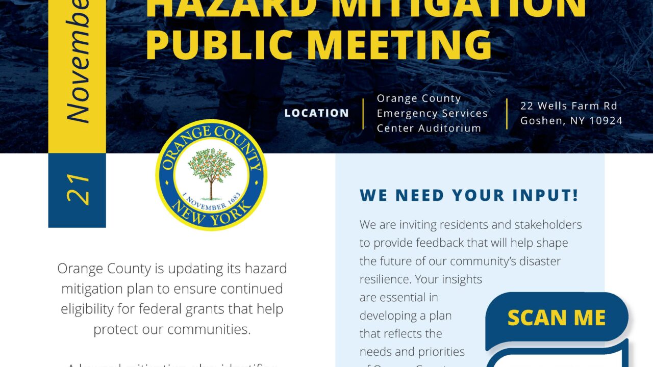 Orange County Hazard Mitigation Plan Public Meeting | The Village of Walden
